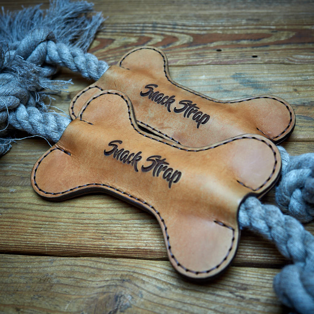 Unikátní Snack Strap – hračka z juty a kůže pro přetahování i aport