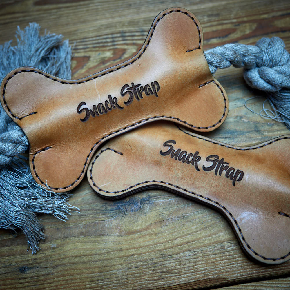 Unikátní Snack Strap – hračka z juty a kůže pro přetahování i aport